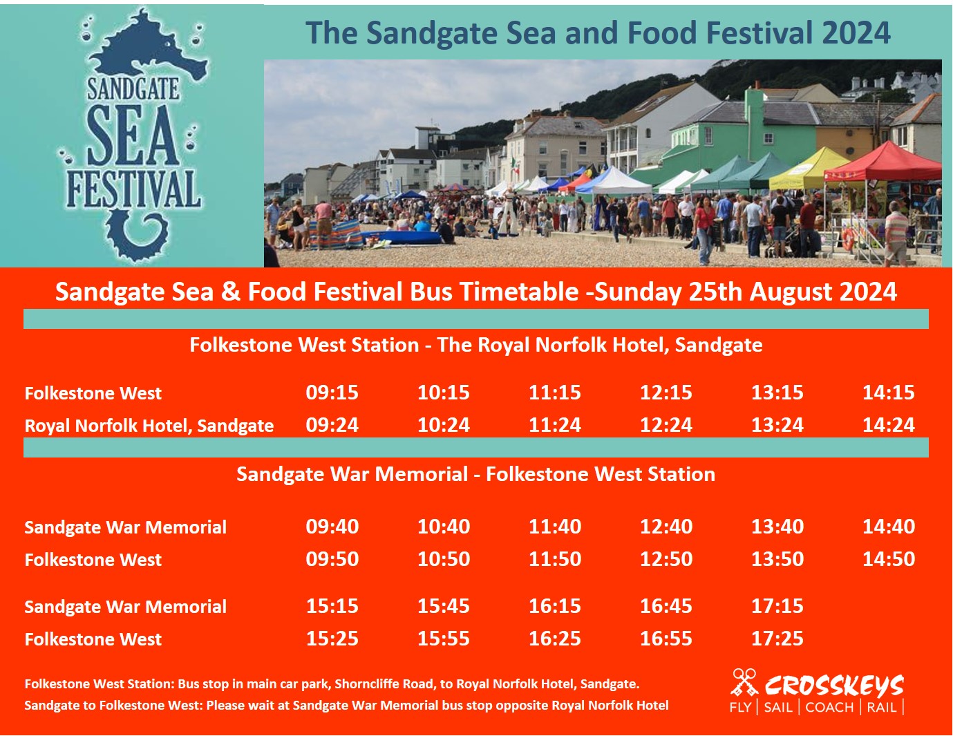 bus times - Sandgate